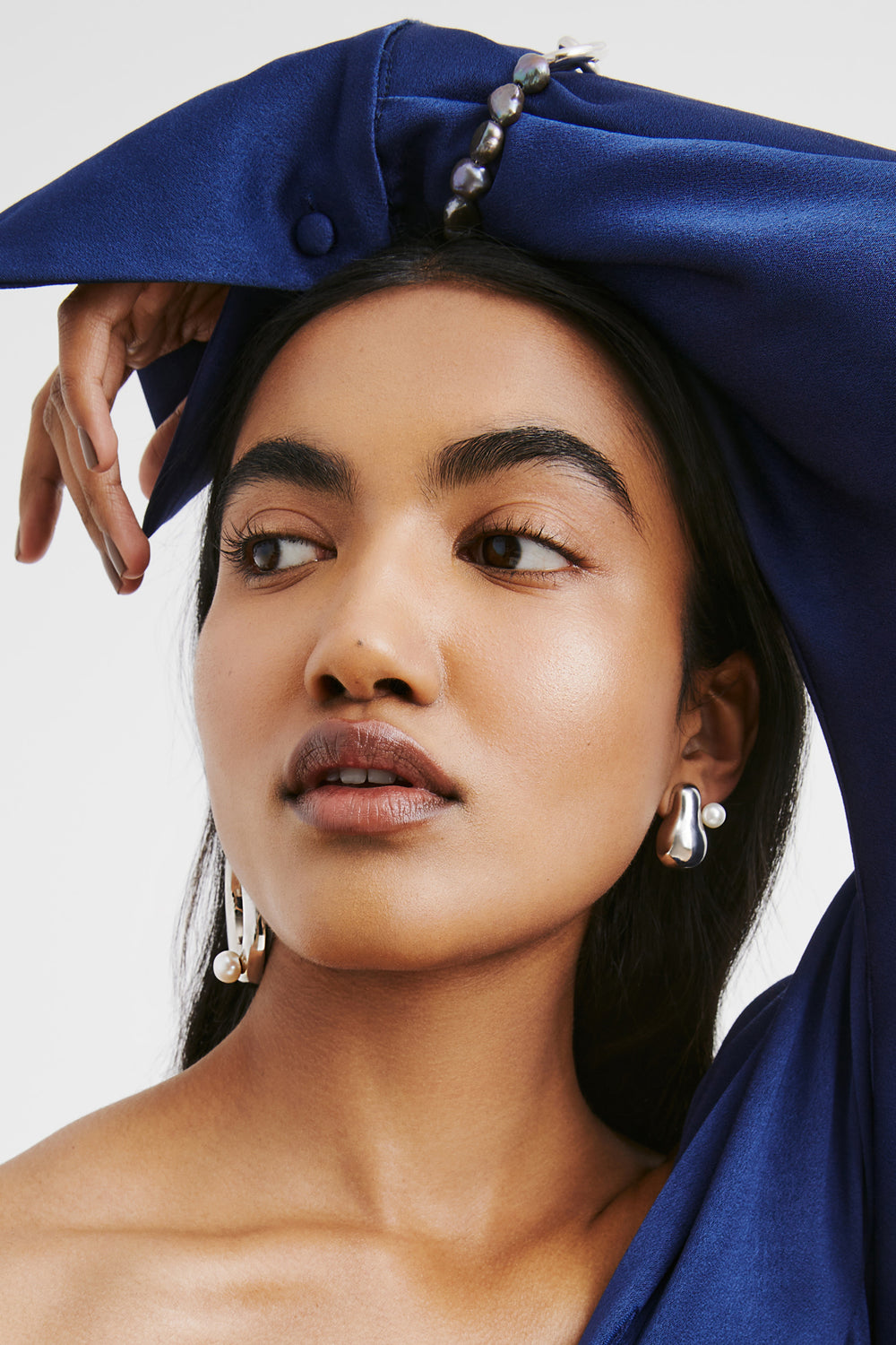 Mina Pearl Earring - Sterling Silver